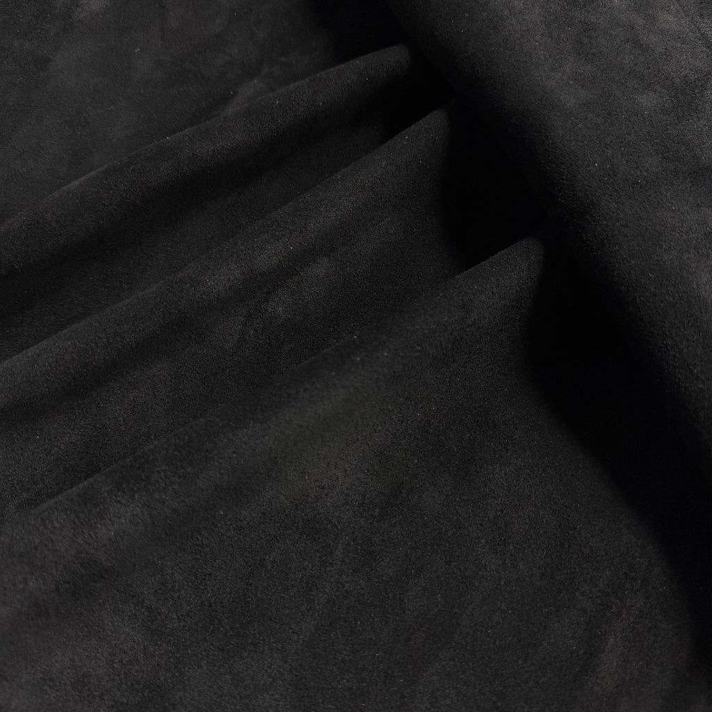 Economy Calf Suede Split, Black | 2 Weights – Leather Skins